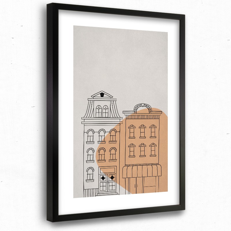 Cuadro edificio Minimalista